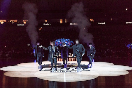 FlowBack、B.LEAGUE FINAL 2017-18のハーフタイムショ―に出演！照明と魅せる圧巻のパフォーマンスを披露！ - ニュース | Rooftop